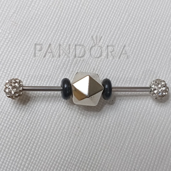 Pandora | Jewelry | Pandora Vintage Silver Rock Star Clip 2 Listed ...